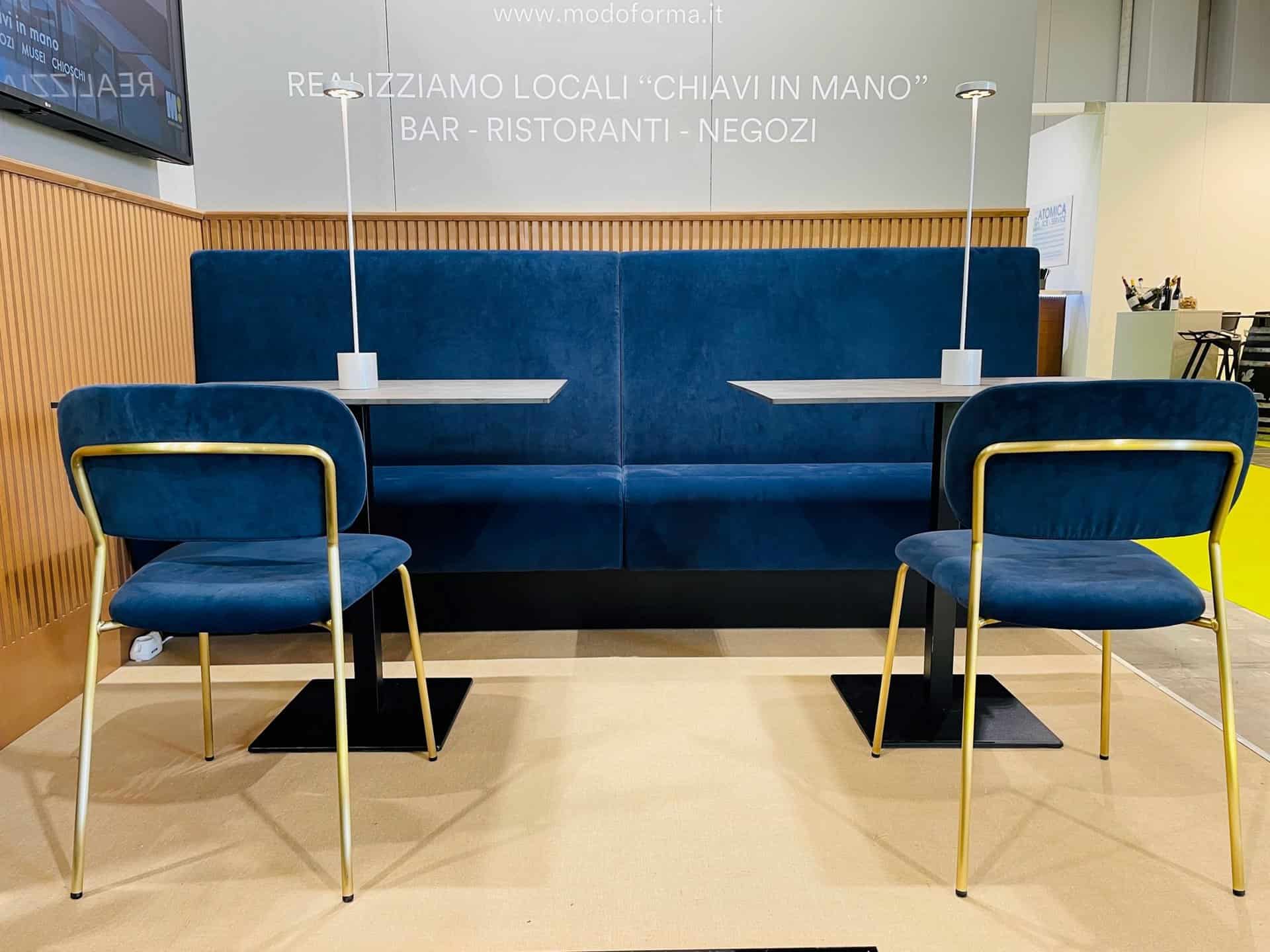 Noleggio Divano Modus lineare blu - modorent